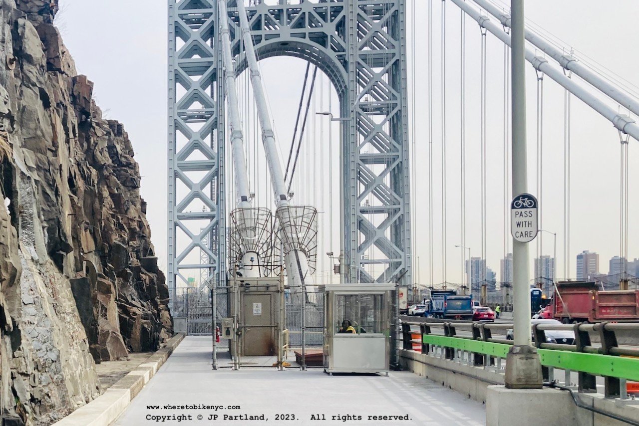 The GWB south path is closed. Long Live The NorthWalk.