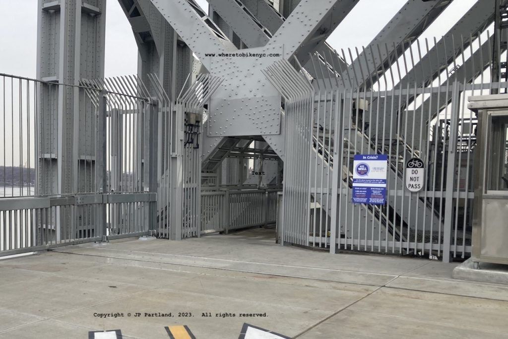 The GWB south path is closed. Long Live The NorthWalk.