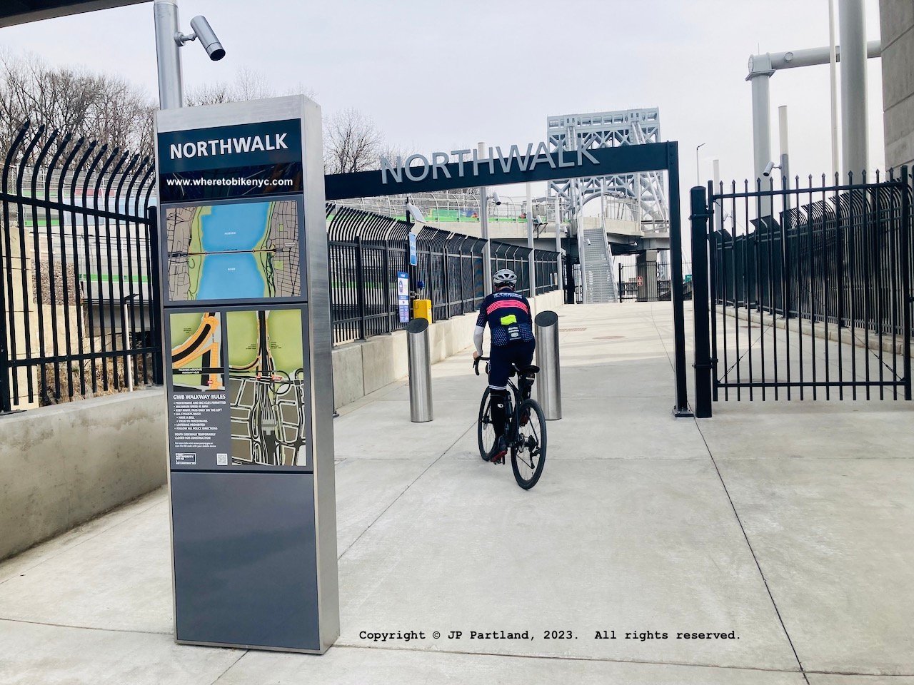 The GWB south path is closed. Long Live The NorthWalk.